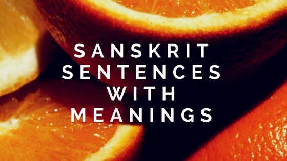5 Sanskrit Sentences With Their English Meanings